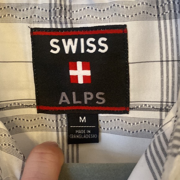 Swiss Alps | Shirts | Swiss Alps Medium Plaid Button Down For Men ...